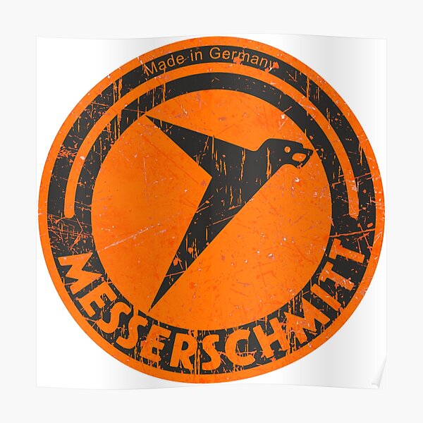 " Messerschmitt German Aircraft WW2 Logo" Poster von quark | Redbubble