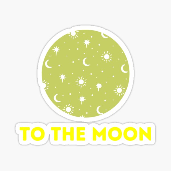 "Simple To the moon" Sticker for Sale by michikotas | Redbubble