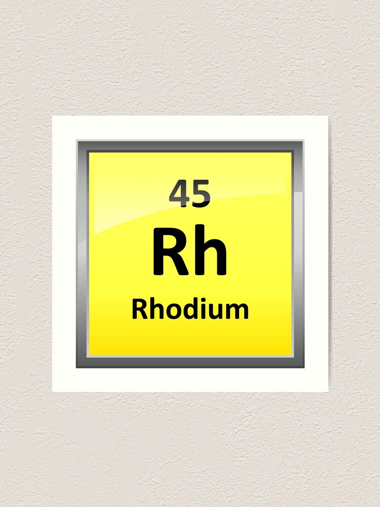 Rhodium Periodic Table 045 Rhodium Periodic Table Of Elements