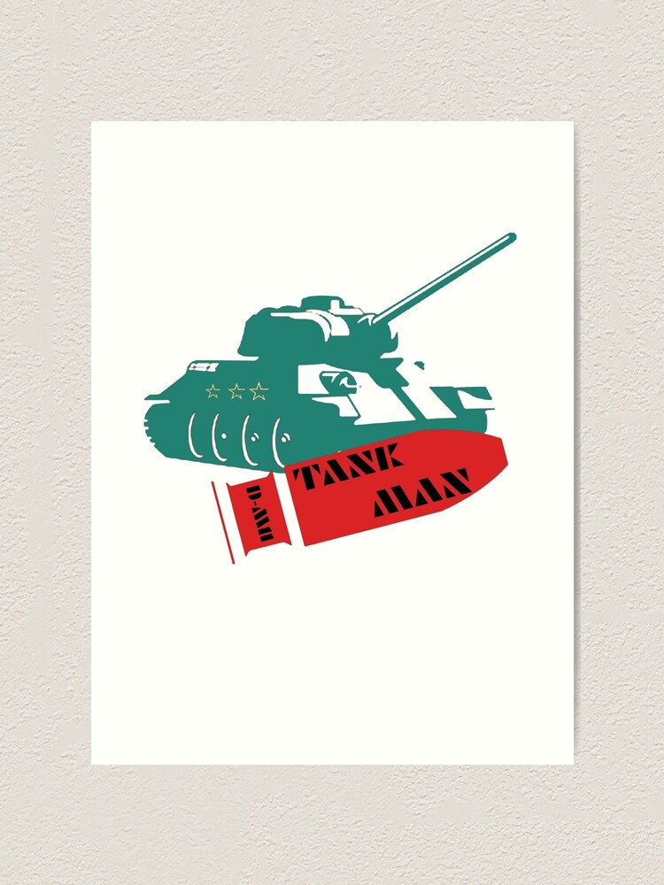 "Tank man Sticker" Art Print by YesArtGo | Redbubble