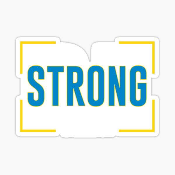 "Be Strong" Sticker for Sale by Mmutle | Redbubble