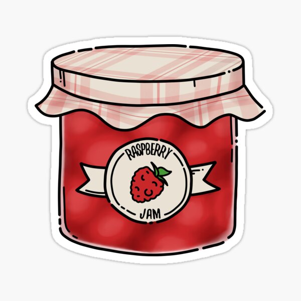 "Raspberry Jam" Sticker for Sale by L-monade | Redbubble