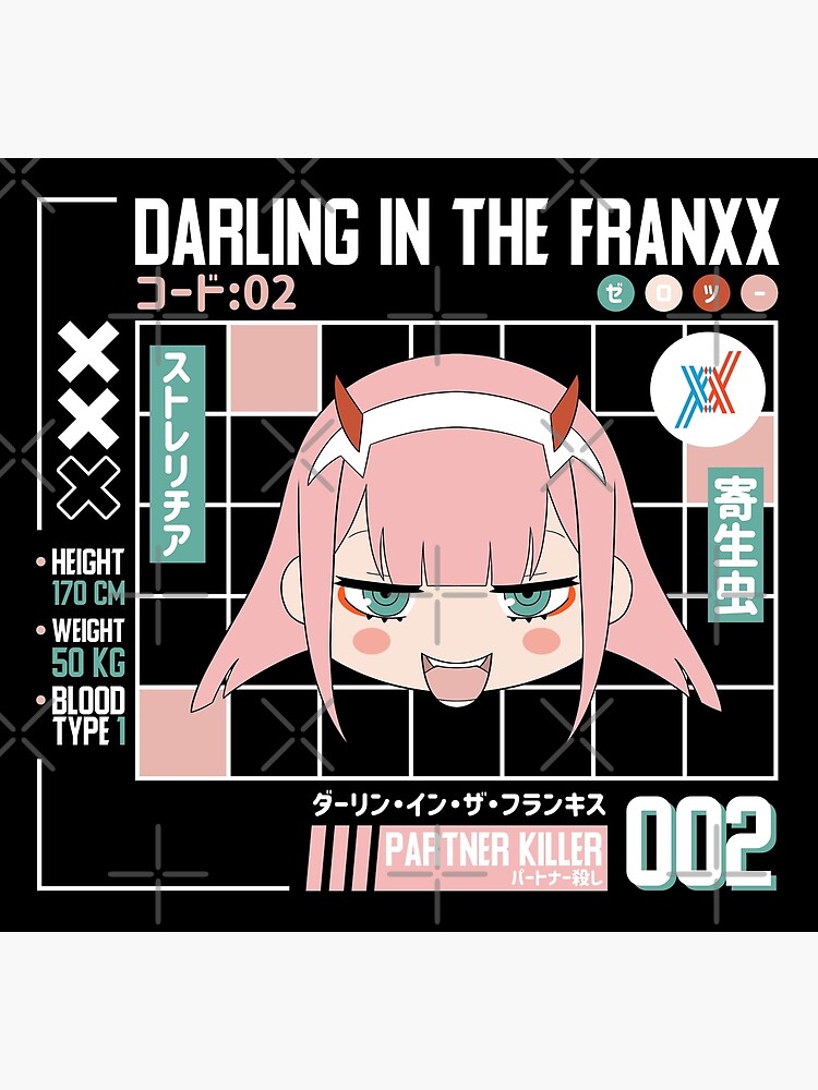 "Zero Two Chibi "DARLING IN THE FRANXX"" Poster for Sale by skywraith ...