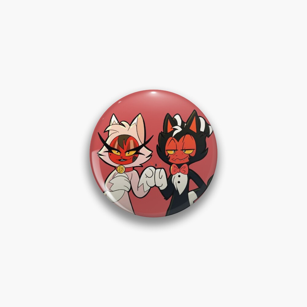 "Helluva Boss Millie and Moxxie cat sticker" Pin for Sale by SikaWorks ...