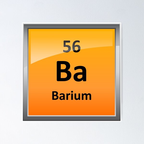 "Barium Periodic Table Element Symbol" Poster for Sale by sciencenotes ...
