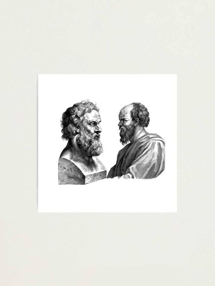 "Plato and Socrates ancient Greece philosophers " Photographic Print by ...
