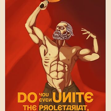 "Swole Karl Marx" Art Board Print for Sale by SpookyFunTimes | Redbubble