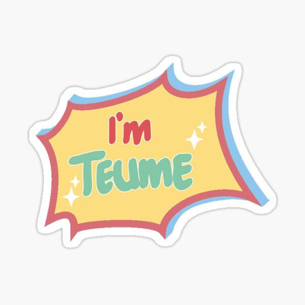 "Treasure - I'm teume" Sticker for Sale by Jabu-Studio | Redbubble