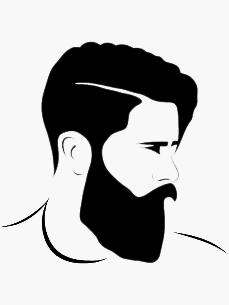 "Man Face" Sticker by nikhilrikame | Redbubble