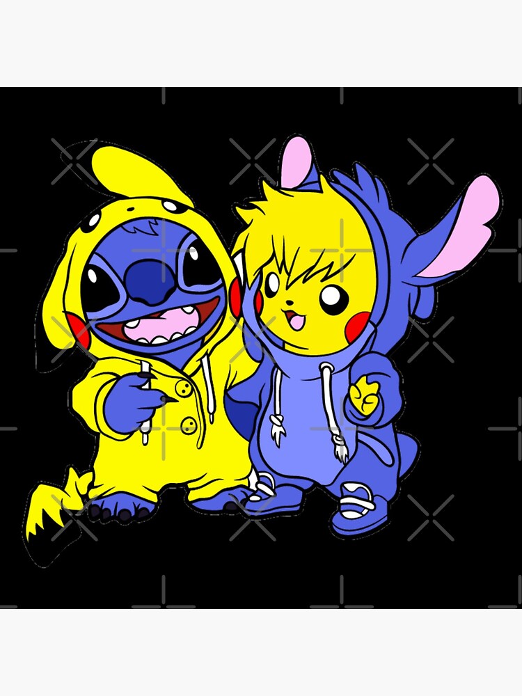 "Chibi Stitch Pi-ka" Art Print by artask | Redbubble