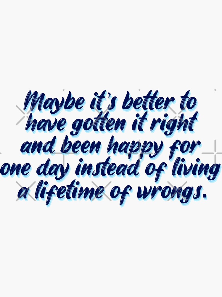 "One day" Sticker for Sale by RebeccaART5 | Redbubble