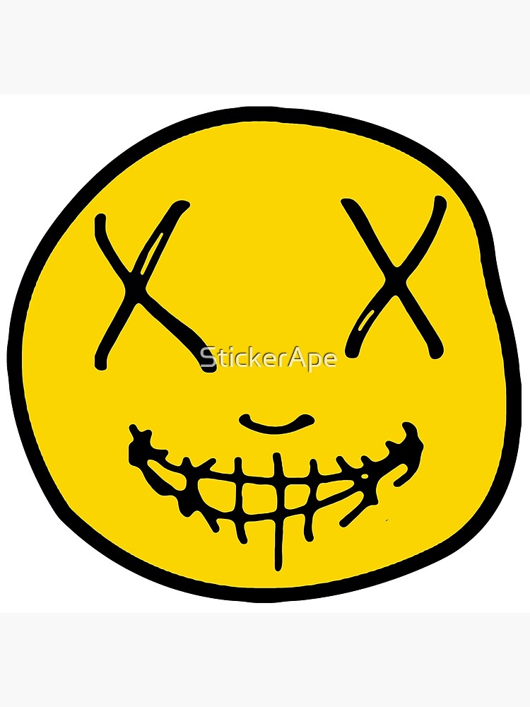 "X Eyes Smiley;" Poster by StickerApe | Redbubble