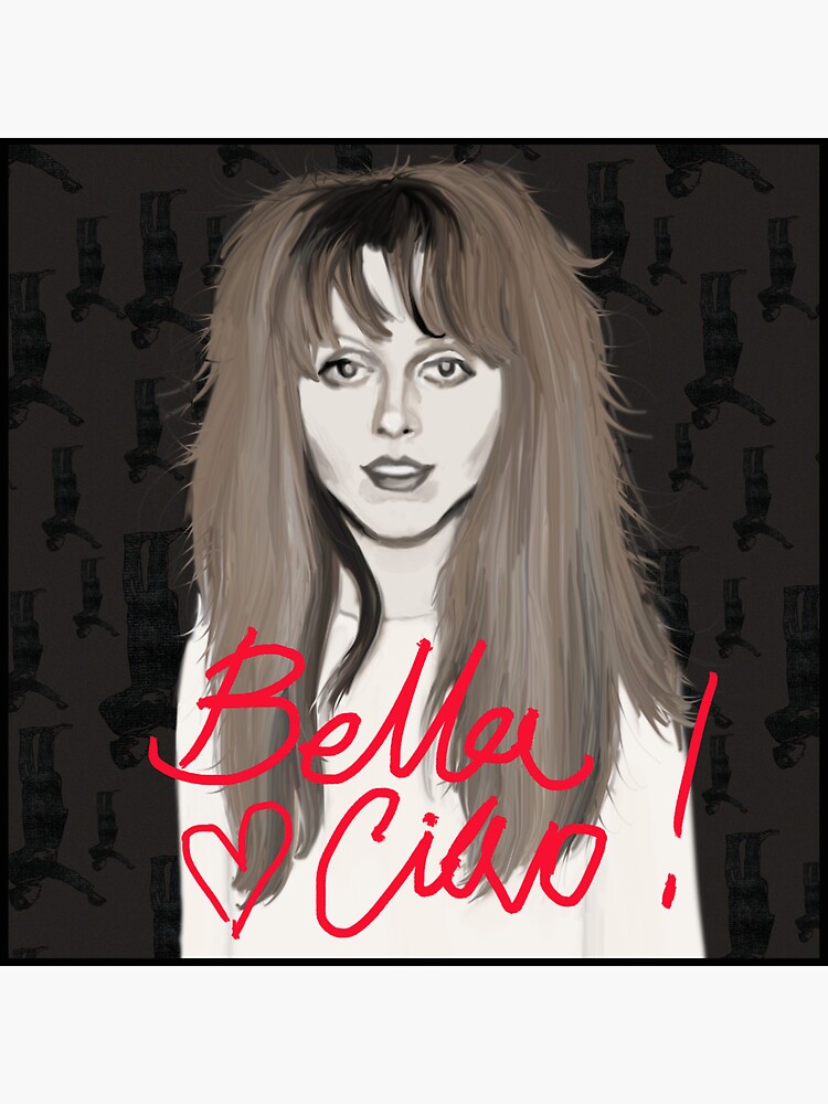 "bella ciao" Sticker by bwasylewicz | Redbubble