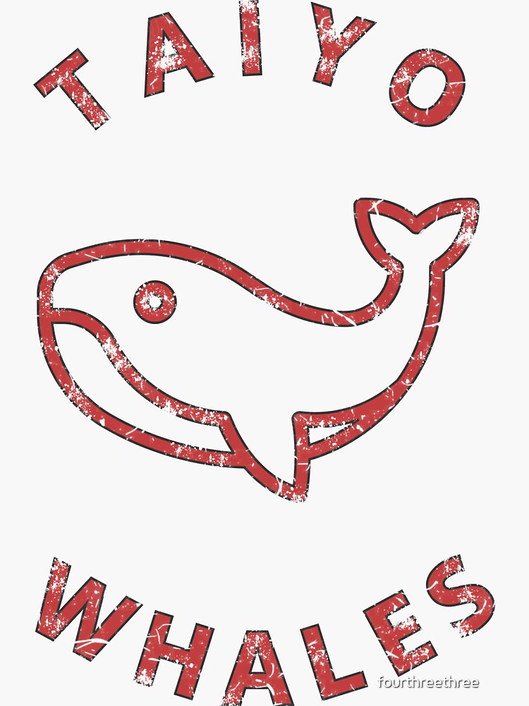 "Yokohama Taiyo Whales Japanese baseball (vintage)" Sticker for Sale by ...