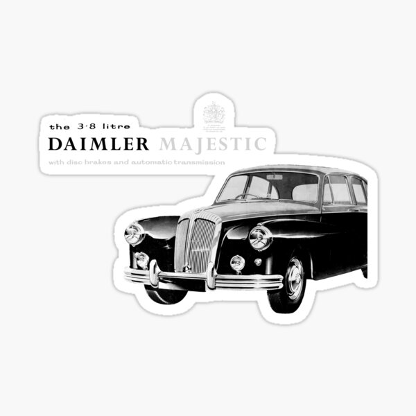"DAIMLER MAJESTIC OWNERS HANDBOOK" Sticker for Sale by ThrowbackMotors ...