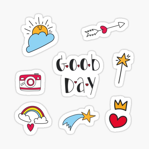"Good Day sticker pack" Sticker by DigiAesthetics | Redbubble