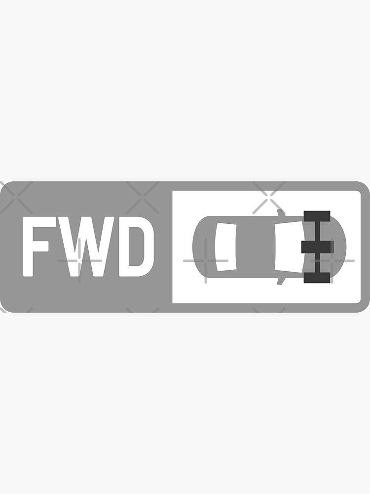 "FWD Forza Drive Train" Sticker for Sale by renroku | Redbubble