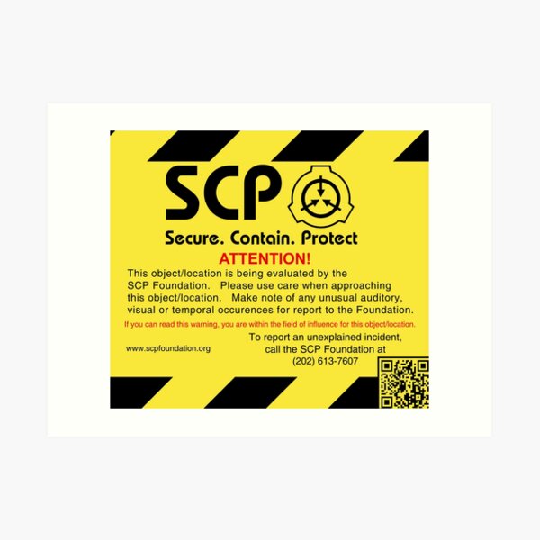 "SCP Yellow Sign" Art Print by Raildur | Redbubble