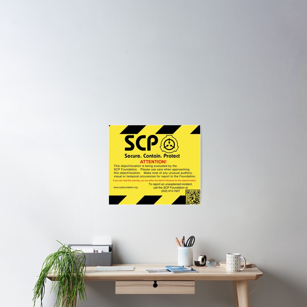"SCP Yellow Sign" Poster by Raildur | Redbubble