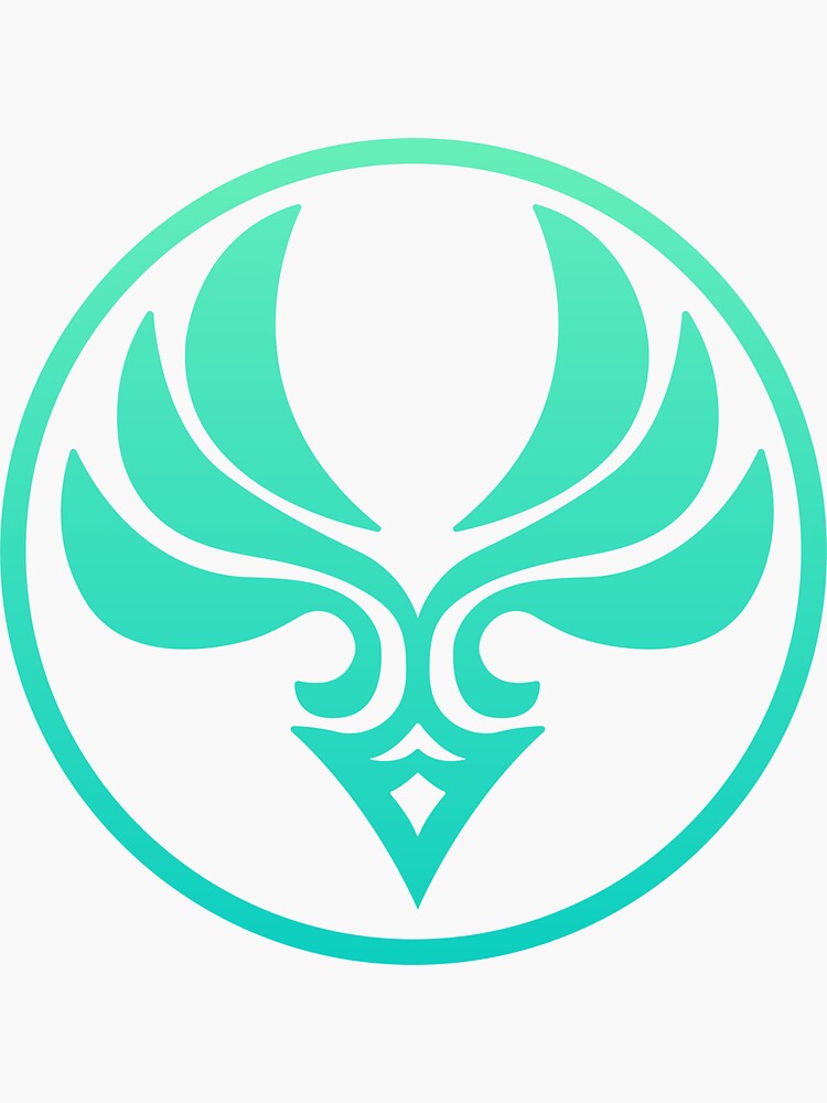 "Anemo Element Genshin Impact" Sticker for Sale by GhostWrench | Redbubble
