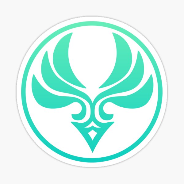 "Anemo Element Genshin Impact" Sticker for Sale by GhostWrench | Redbubble