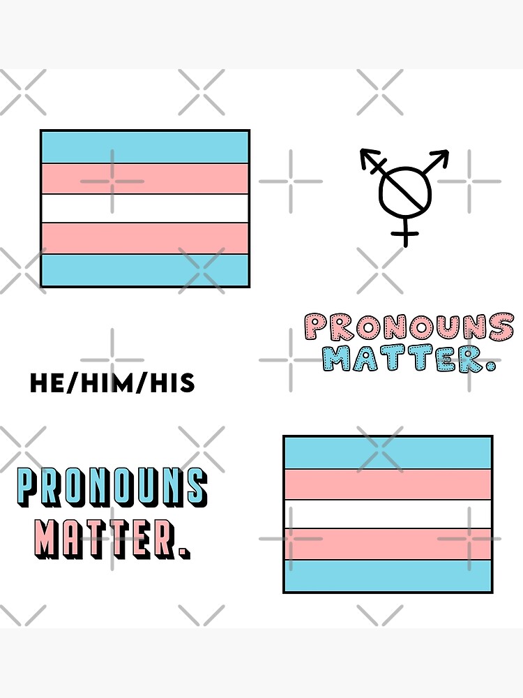 "Trans Pronouns - He/Him/His Pack" Art Print for Sale by Koiboi11 ...