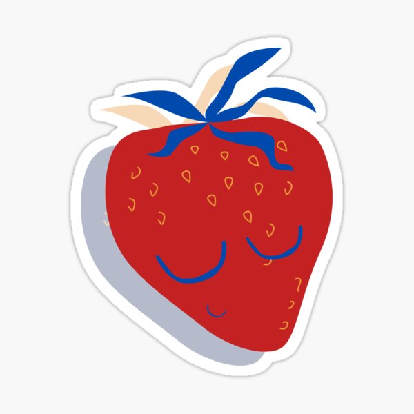 "miss strawberry" Sticker for Sale by nourkorea | Redbubble