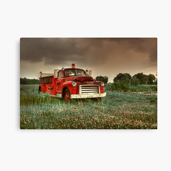 Fire Truck Canvas Prints | Redbubble