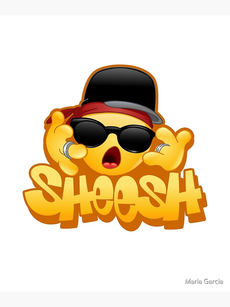 "Sheesh Trending Viral Meme, Rap-Kultur, Rapper Emoticon" Fotodruck von ...
