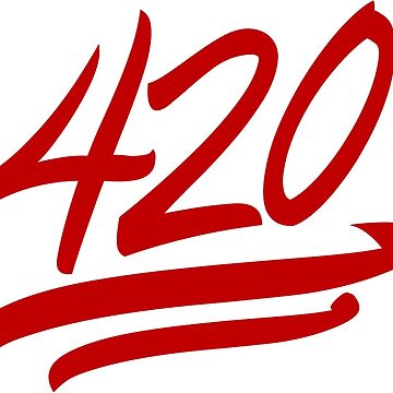 "420 Emoji Sticker" Sticker for Sale by mikehustle | Redbubble