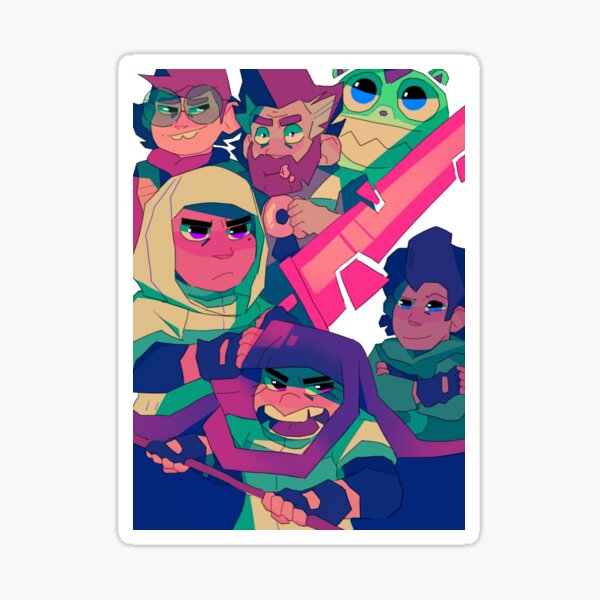 "Glitch techs characters" Sticker by pointlessdoodle | Redbubble