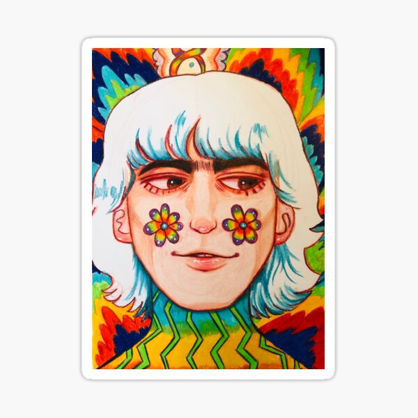 "Rainbow George" Sticker for Sale by lennonshoney | Redbubble