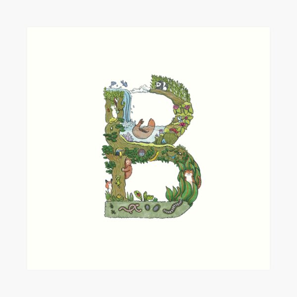 "Letter B: Animal Plant Biodiversity" Art Print for Sale by ...