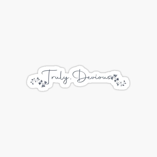 "Truly Devious Ivy Design" Sticker for Sale by GinaBirki | Redbubble