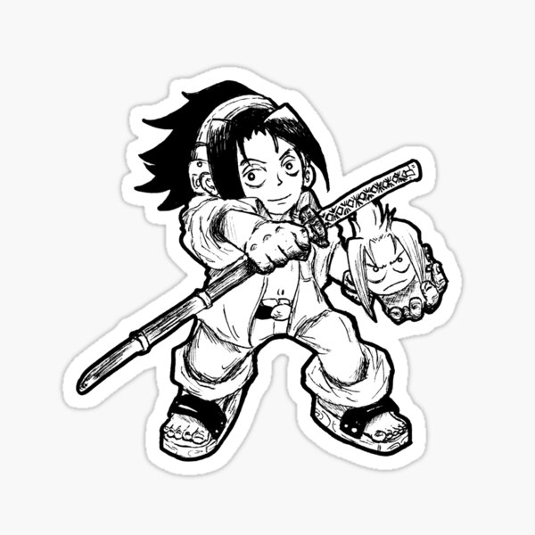 "Shaman King - Yoh Asakura" Sticker by VGGink | Redbubble