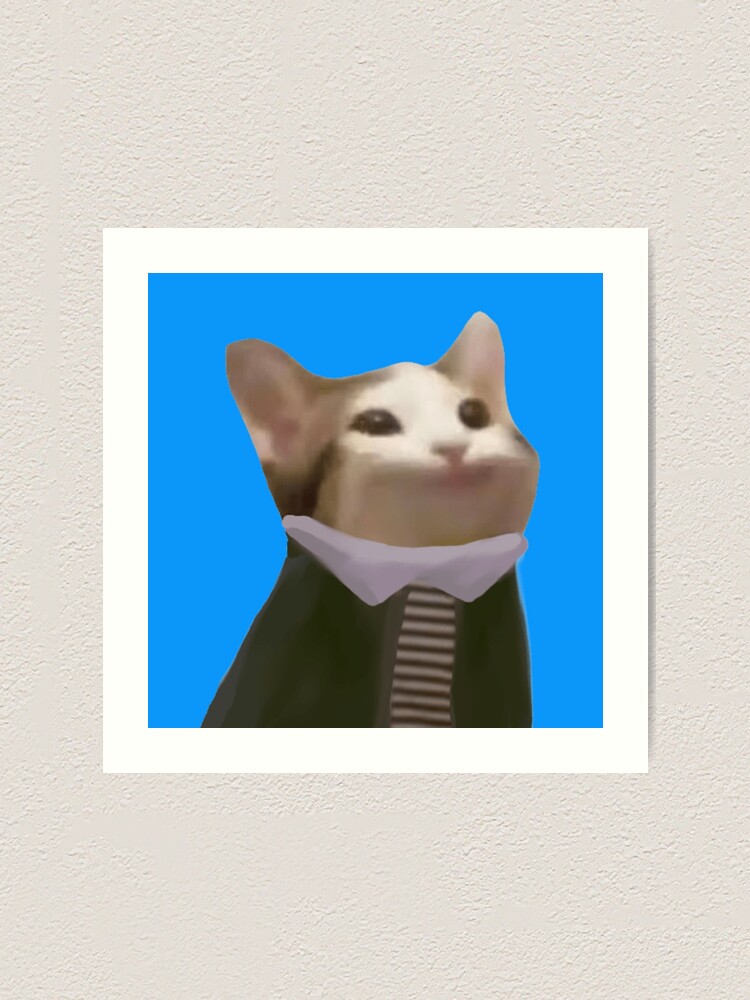 "pop cat meme" Art Print by Reo12 | Redbubble