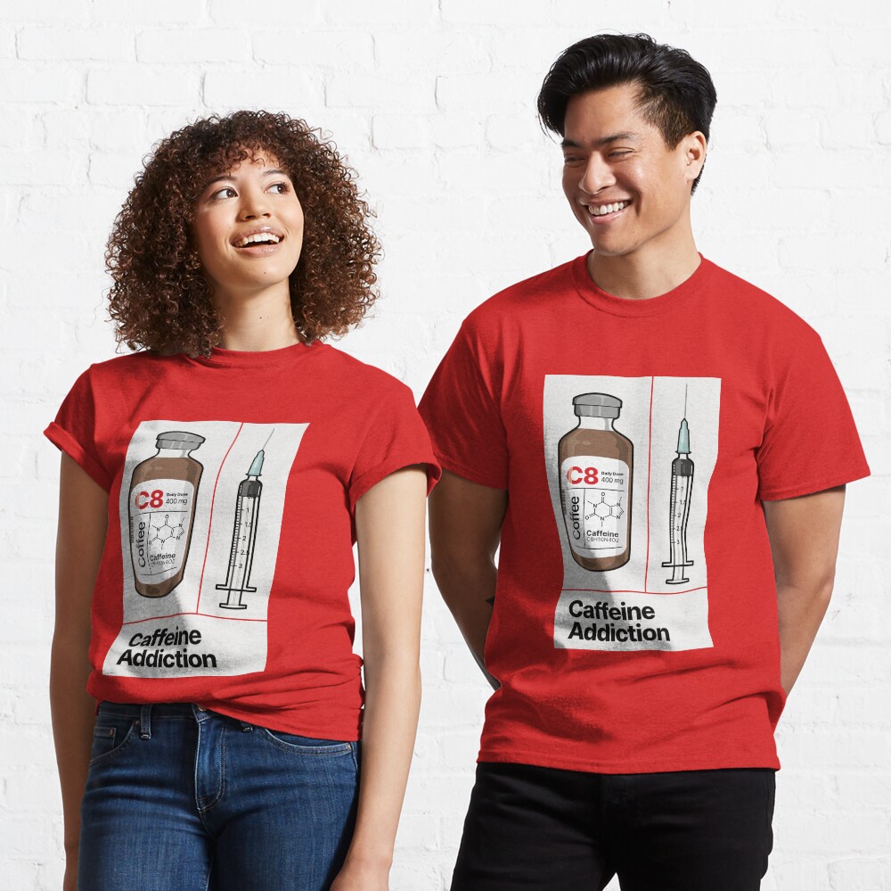 "Caffeine Addiction A Daily Shot of Caffeine" Sticker for Sale by ...