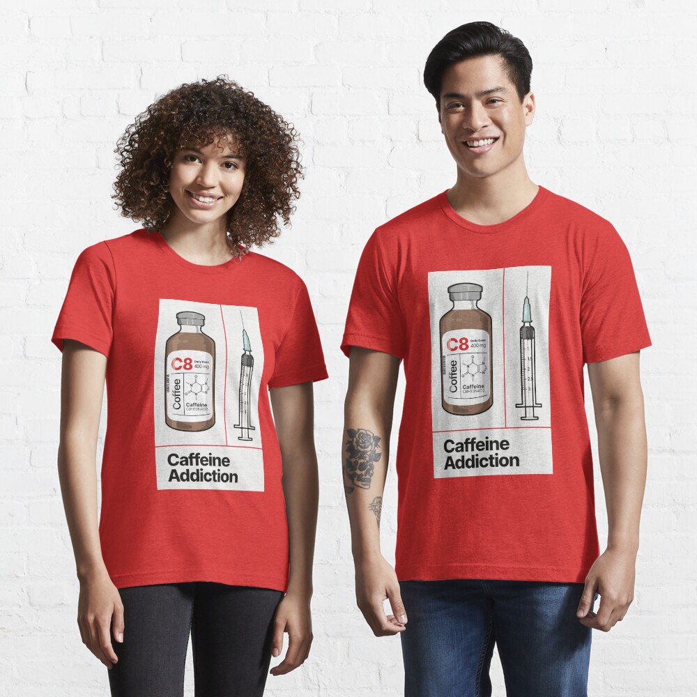 "Caffeine Addiction A Daily Shot of Caffeine" Sticker for Sale by ...