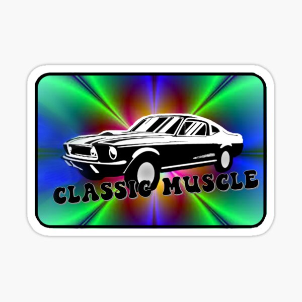 "CLASSIC MUSCLE" Sticker for Sale by coffeecountyjim | Redbubble