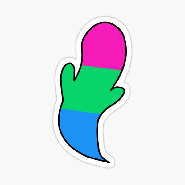 "polysexual/romantic pride flag ghost" Sticker for Sale by EmoGayWorm ...
