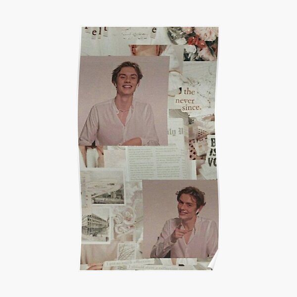 " Louis Partridge Aesthetic Collage" Poster by sophiesdesignz | Redbubble