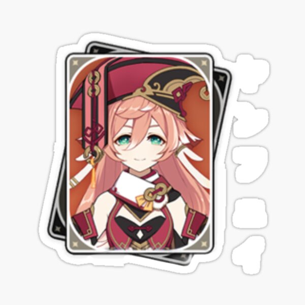 "Yanfei Card" Sticker by Libramatic | Redbubble