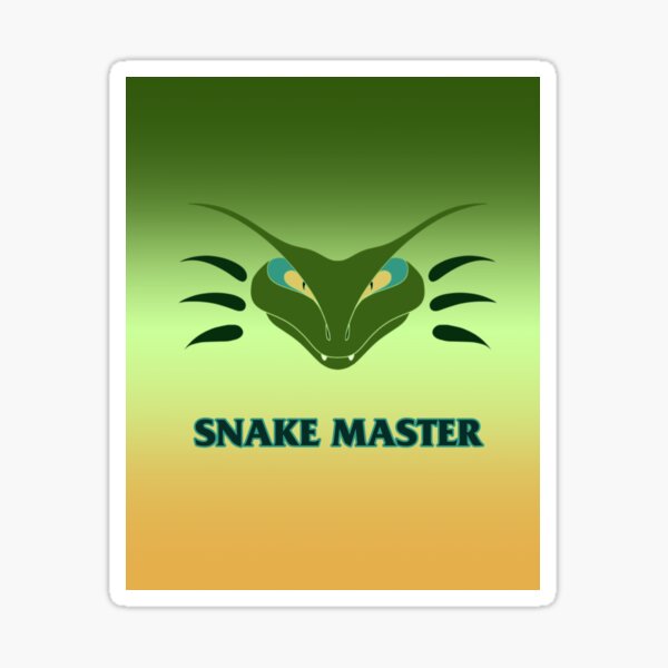 "Snake Master" Sticker for Sale by princeeric89 | Redbubble