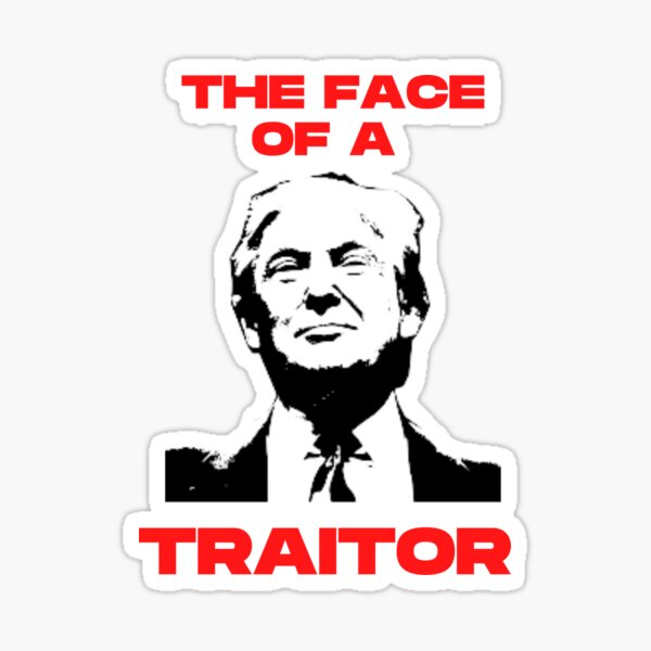 "face of a traitor" Sticker for Sale by Sunflower5576 | Redbubble