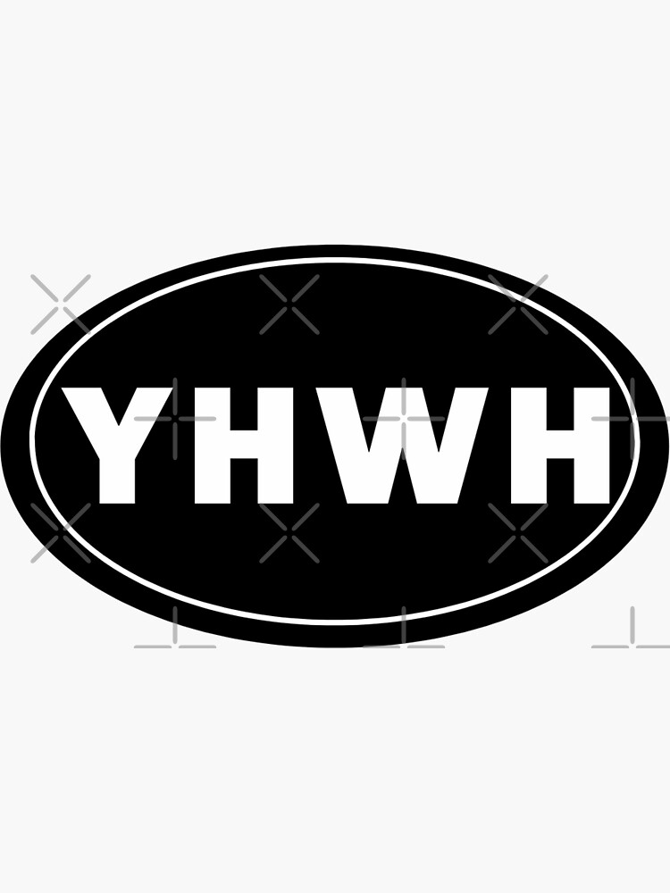 Pegatina «YHWH - Yahweh, un nombre de Dios, Jehová.» de TheKingdomAttic ...