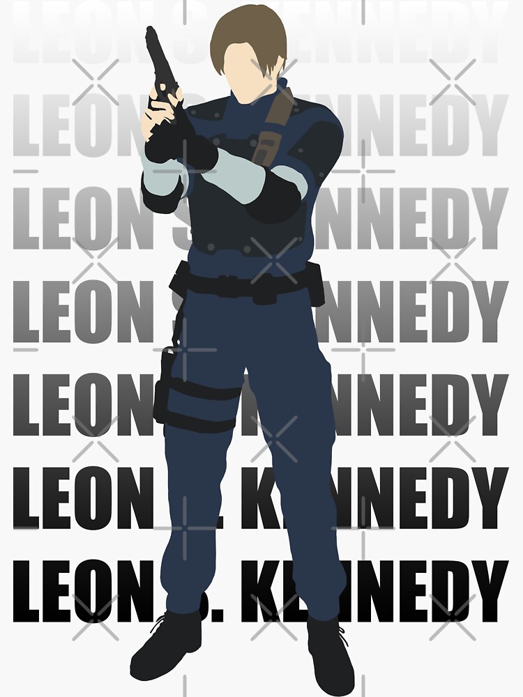 "Leon Kennedy Residen Evil 2" Sticker by Tvrs01001 | Redbubble