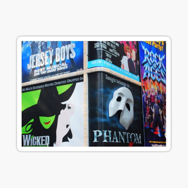 "Broadway" Sticker by paulspoon | Redbubble