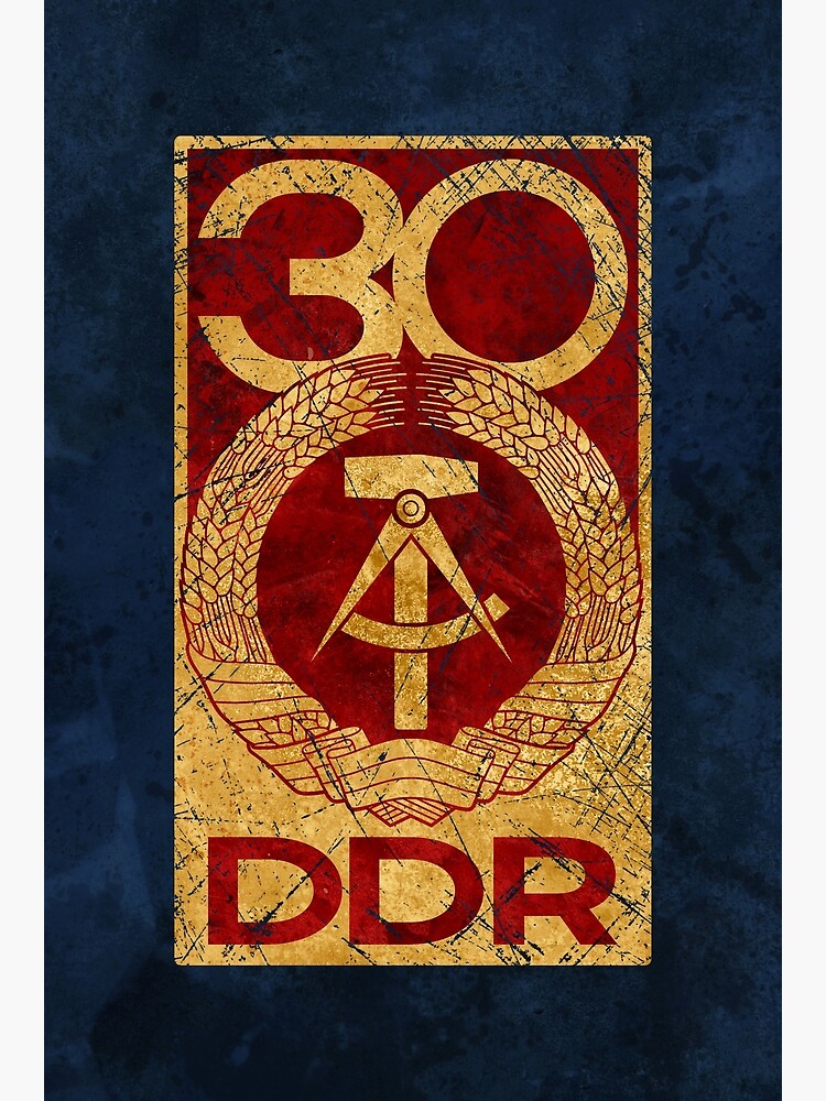 "DDR 30 Anniversary Vintage Emblem V01" Poster von Royal-Elite | Redbubble