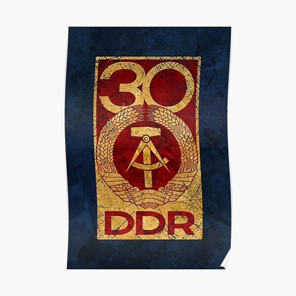 "DDR 30 Anniversary Vintage Emblem V01" Poster von Royal-Elite | Redbubble