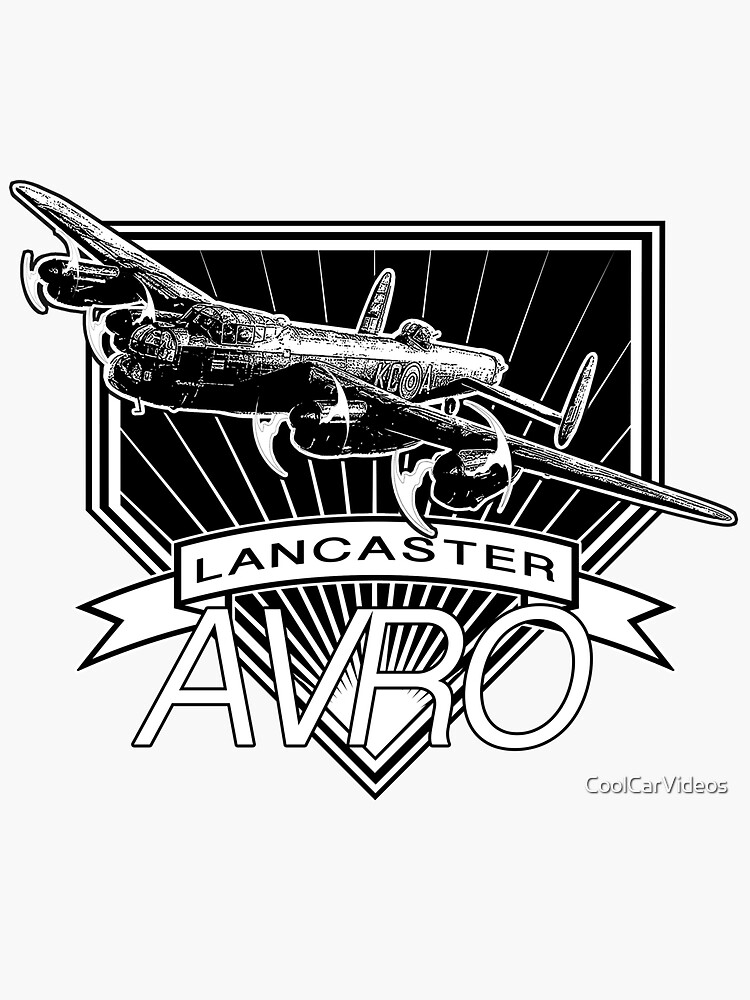 "Lancaster WW2 Bomber" Sticker for Sale by CoolCarVideos | Redbubble